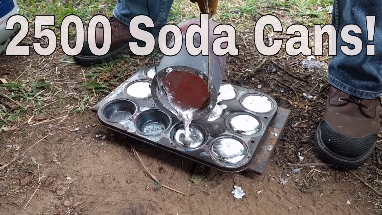 🔥 Melting 2500 Soda cans! Part 3 of 4: Rainy day - YouTube