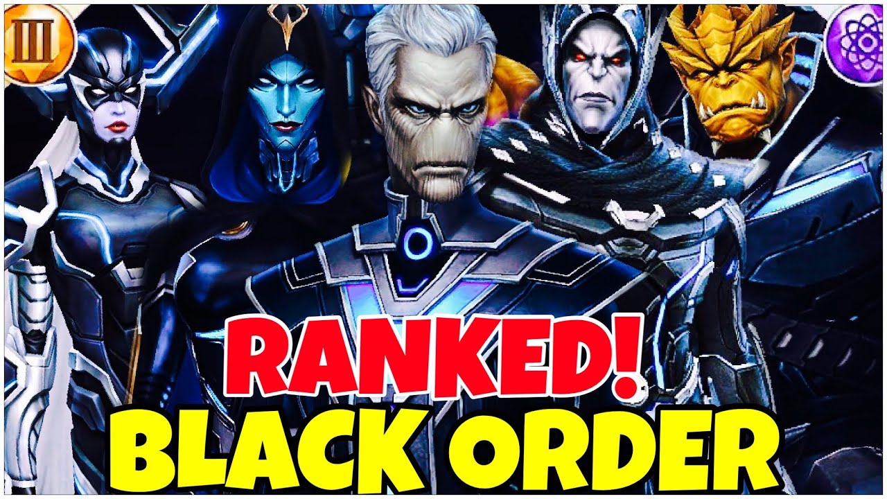 BEST BLACK ORDER CHARACTER FOR EVERY GAME MODE! BEST TO WORST l Marvel ...
