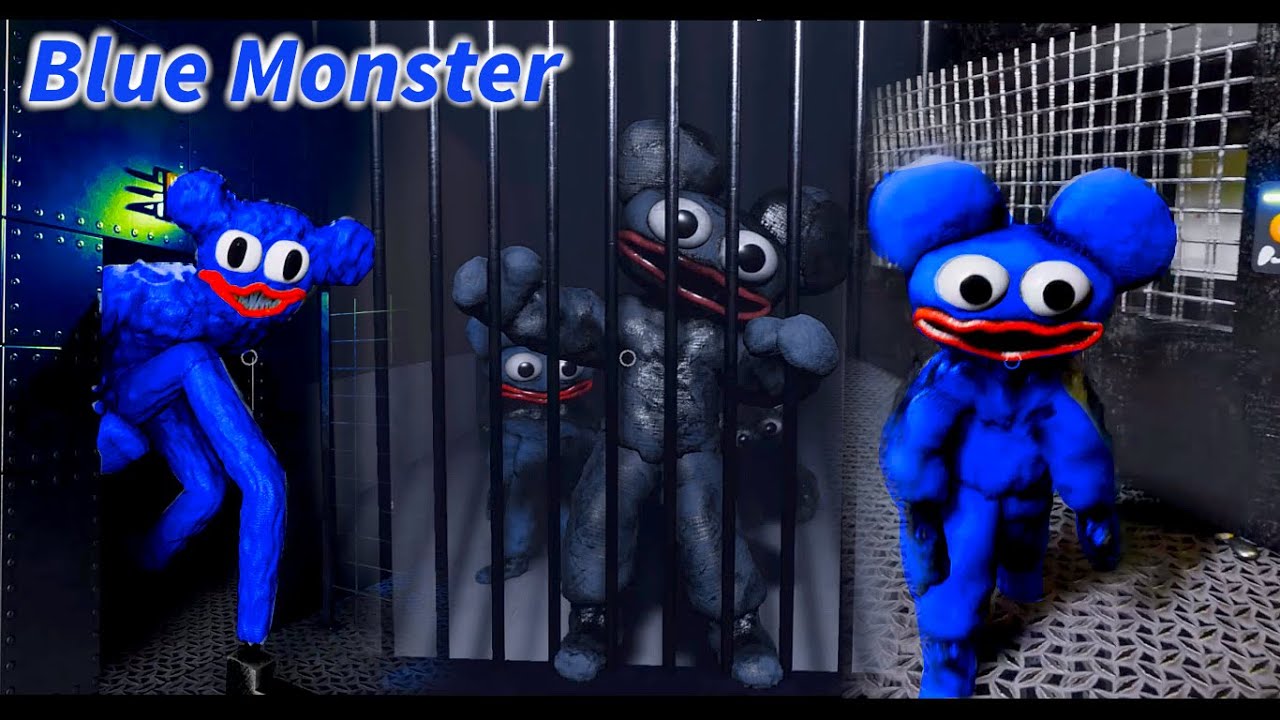 New Blue monster escape?! [MUZY] + edited version colors! Full part ...