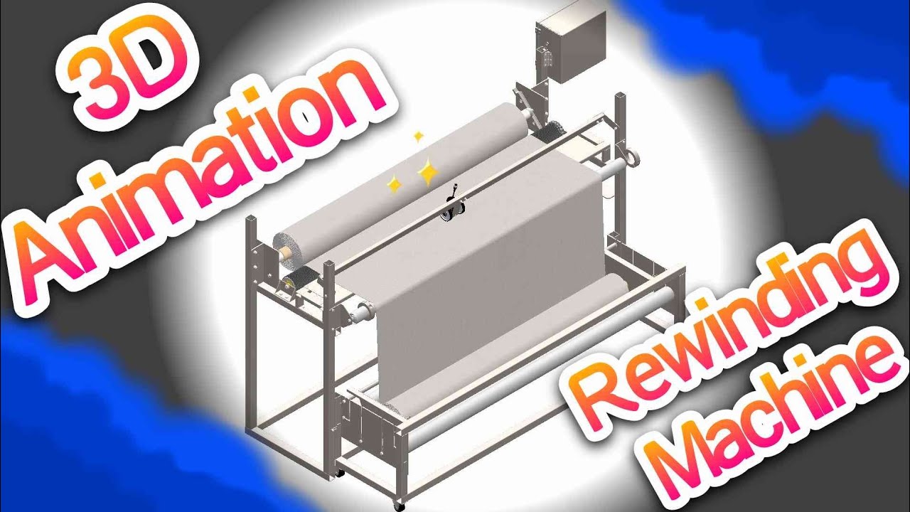 3D Animation Rewinding Machine - Setting Up & Machine Process - YouTube