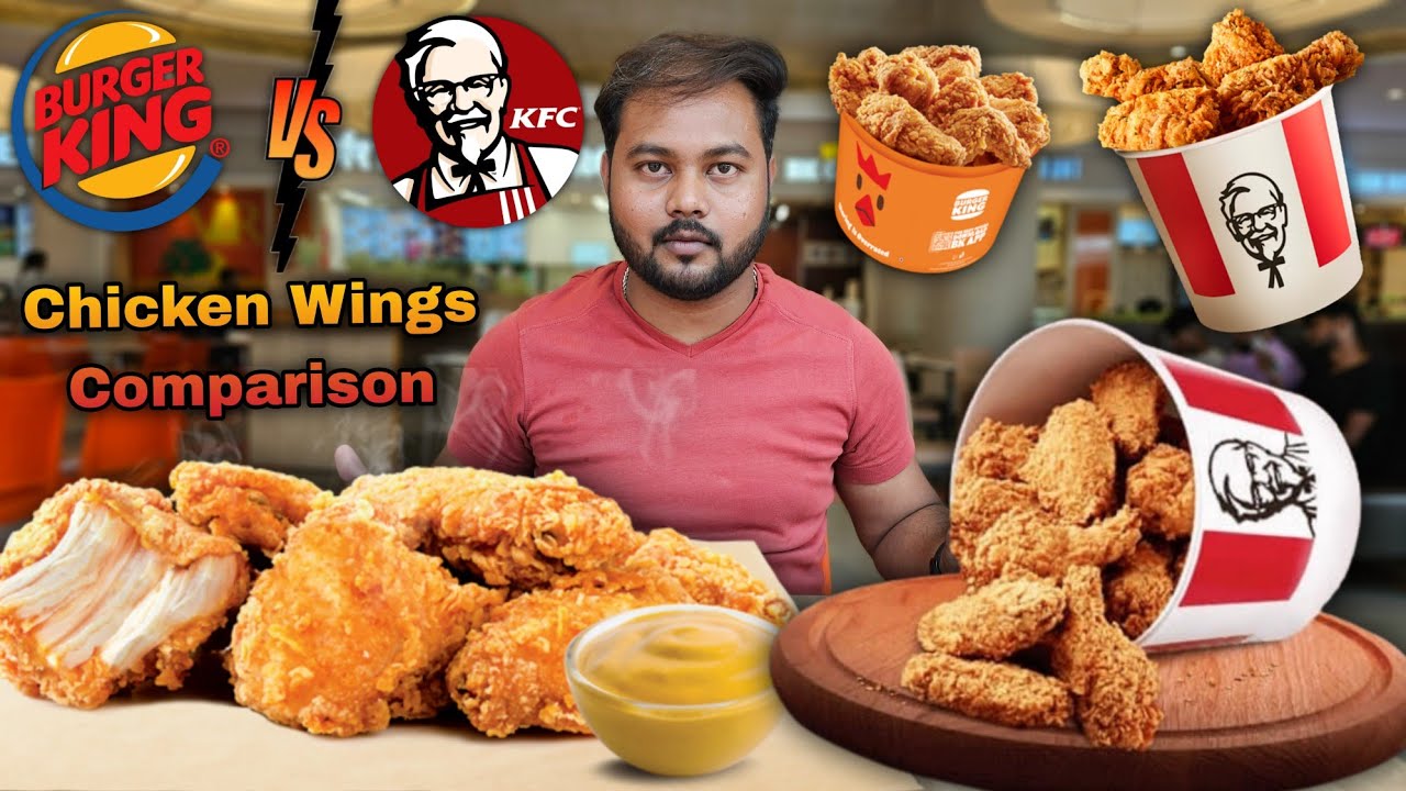 Burger King Vs KFC || Chicken Wings Comparison || Food Challenge ...