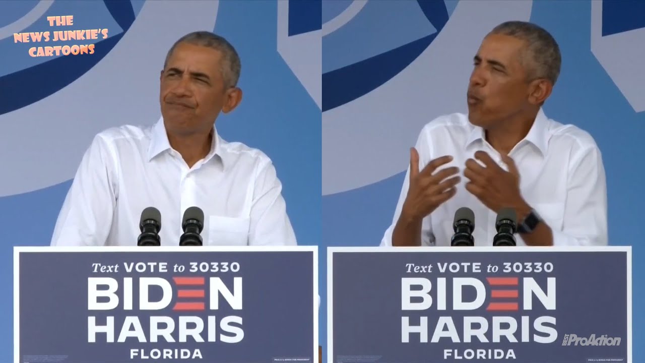 Obama shows his strong obsession with Trump campaigning for Biden in ...