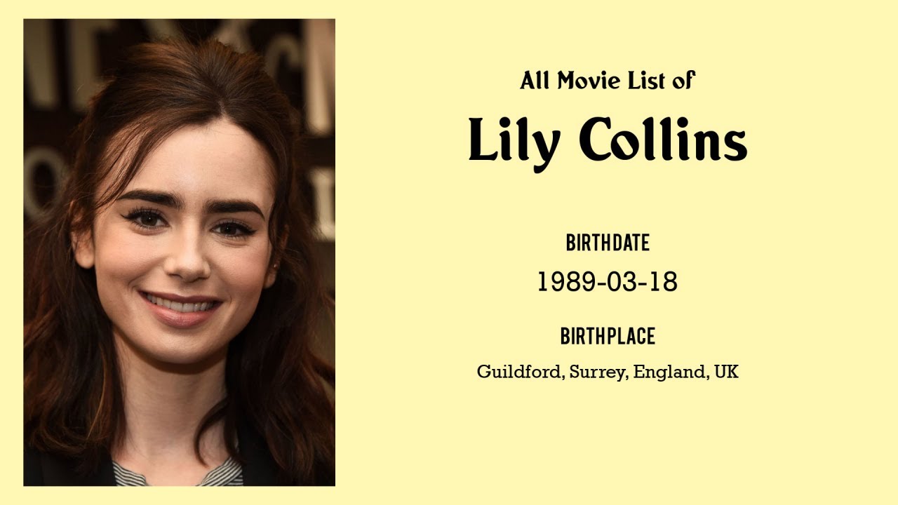 Lily Collins Movies list Lily Collins| Filmography of Lily Collins ...