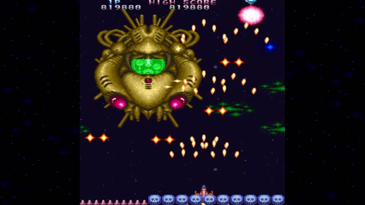 Truxton Part 3 of 3 End 1988 Taito Mame Retro Arcade Games - YouTube