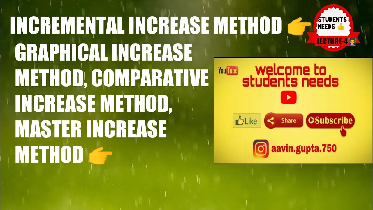 Environment Engineering 🌍 Lec-4 👉 INCREMENTAL INCREASE METHOD👍💯 #civil ...