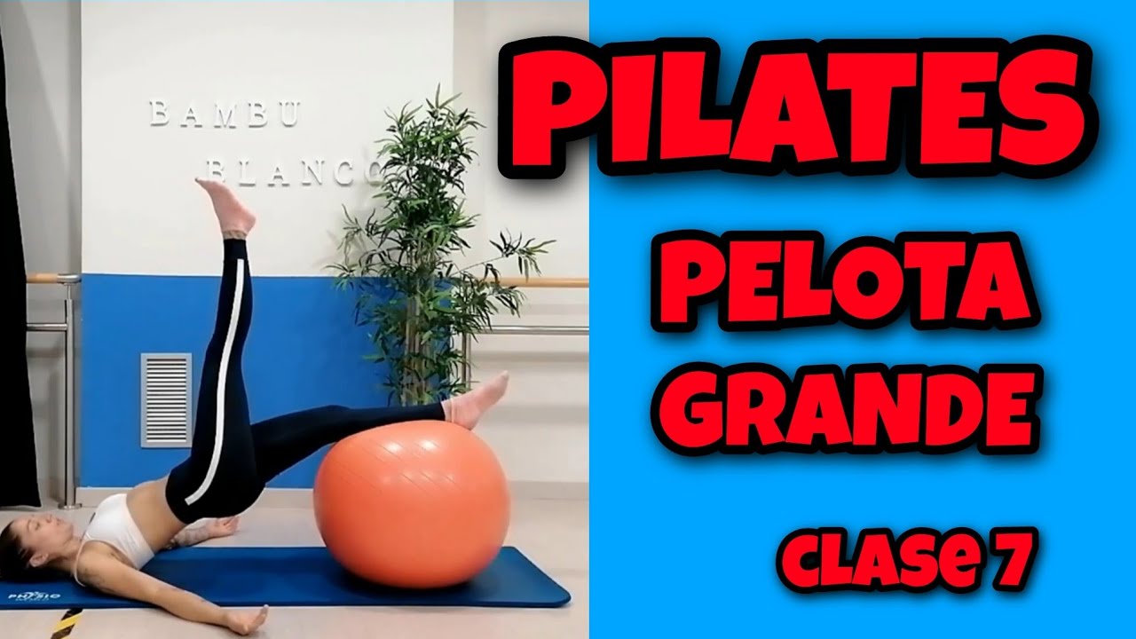 🔴 PILATES en casa. RUTINA pilates con PELOTA GRANDE (fitball) 35 ...