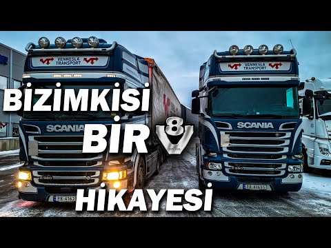 SCANIA R580 V8 ile NORVEÇ YOLLARINDA / DAR ALANDA MANEVRA DENEYİ YAPTIM / V8 SENFONİSİ