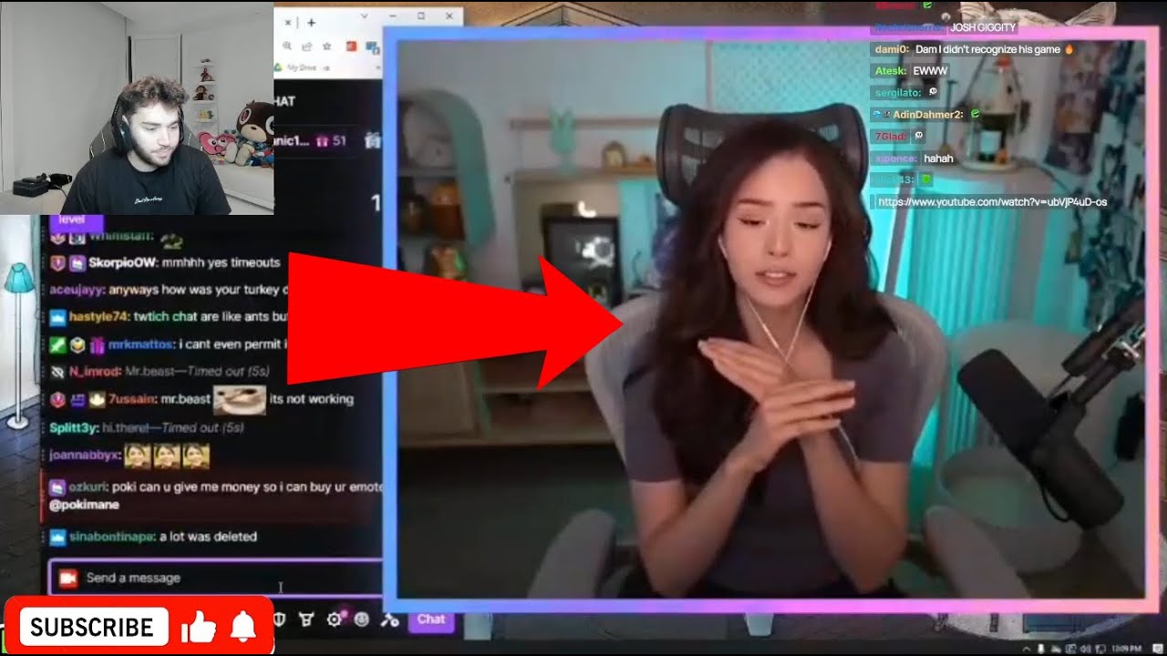 Adin Ross Reacts To Pokimane Talking About Her Cookies - YouTube