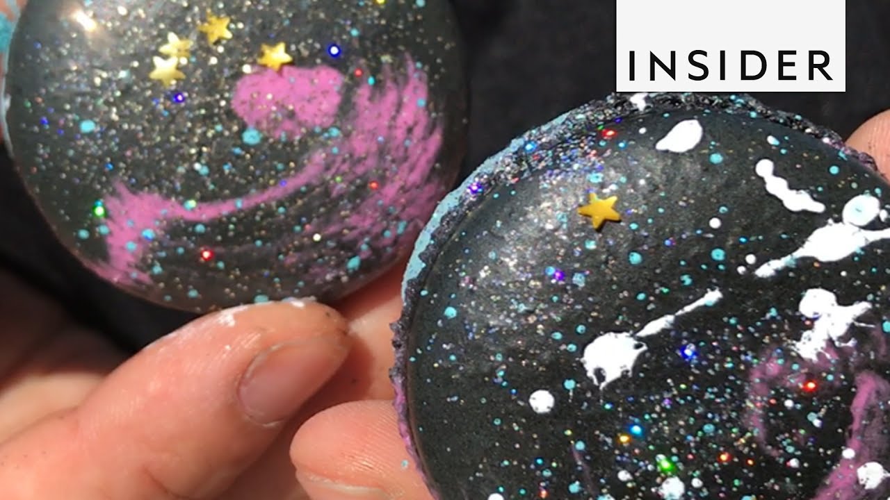 Galaxy Macarons Are Out-Of-This-World Delicious - YouTube