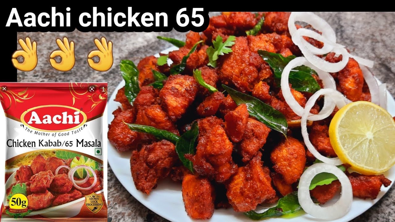 Aachi chicken 65 masala #aachi chicken65 #chicken65 #chickenfry # ...