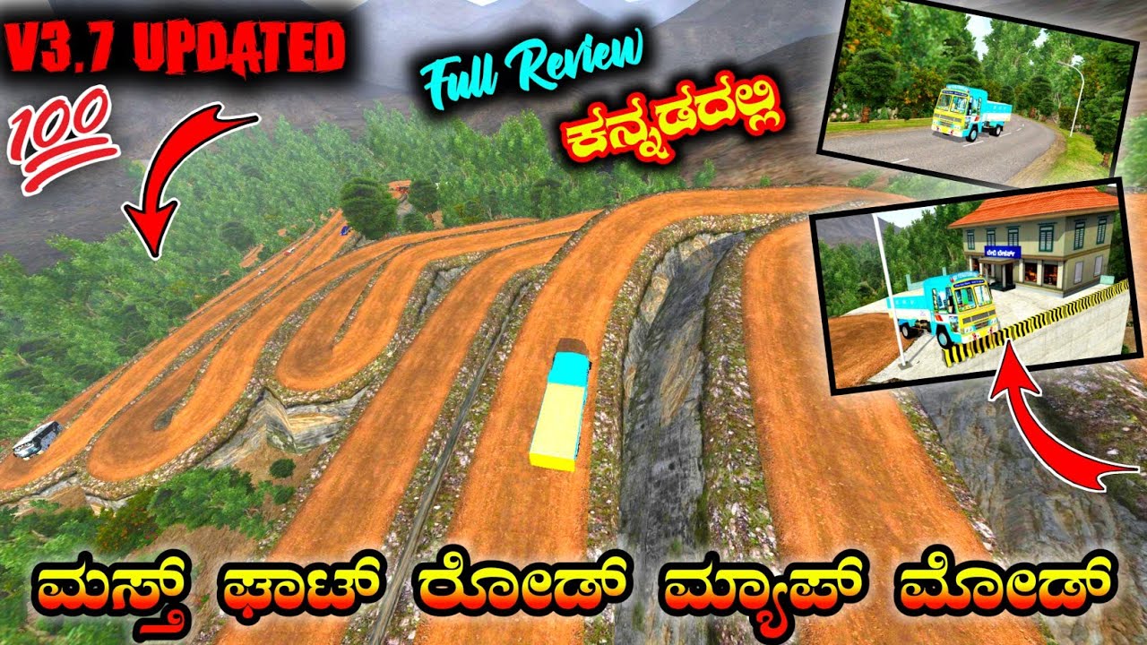 🎀🎉 New Full Ghat Roads Map Mod For Bus Simulator Indonesia 😎 Agumbe ...
