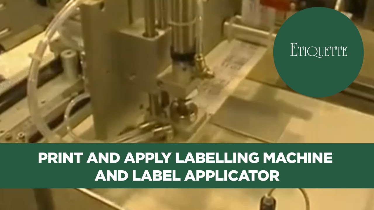 Print and Apply Labelling Machine and Label Applicator - YouTube