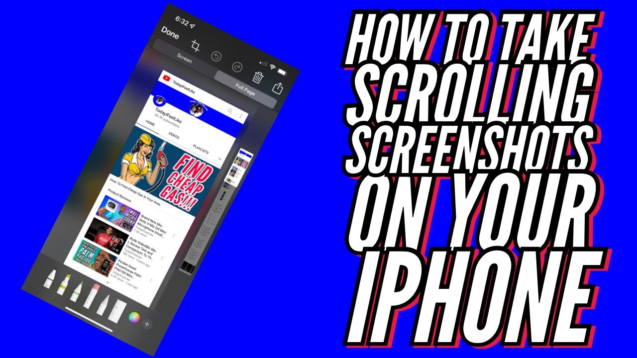 Two Ways How To Do Scrolling Screenshots On Your iPhone - YouTube