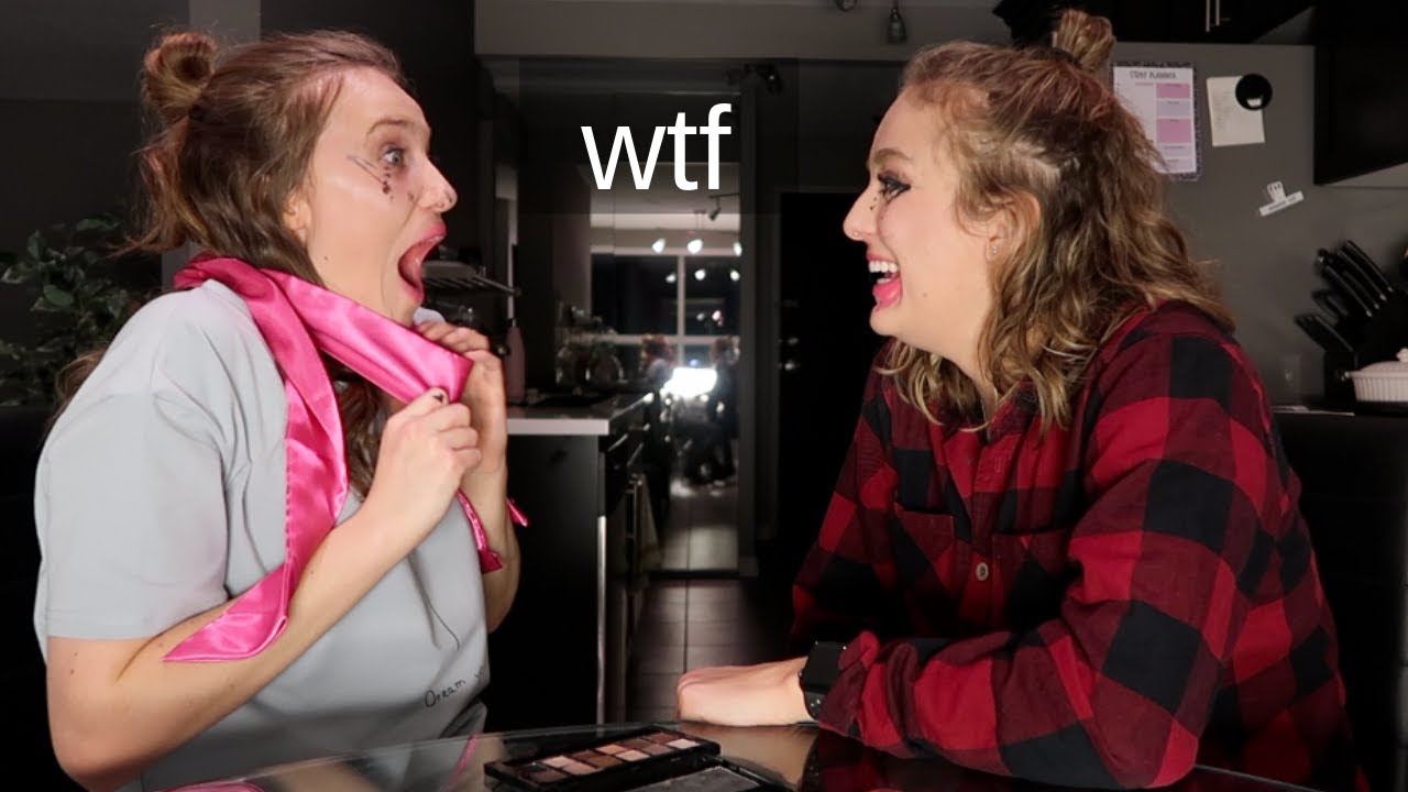 BLINDFOLDED MAKEUP CHALLENGE (Paige's Makeover) - YouTube