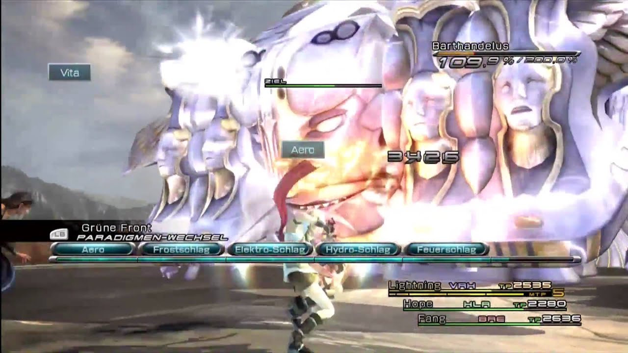 Final Fantasy XIII Fight against Barthandelus second encounter (Xbox ...