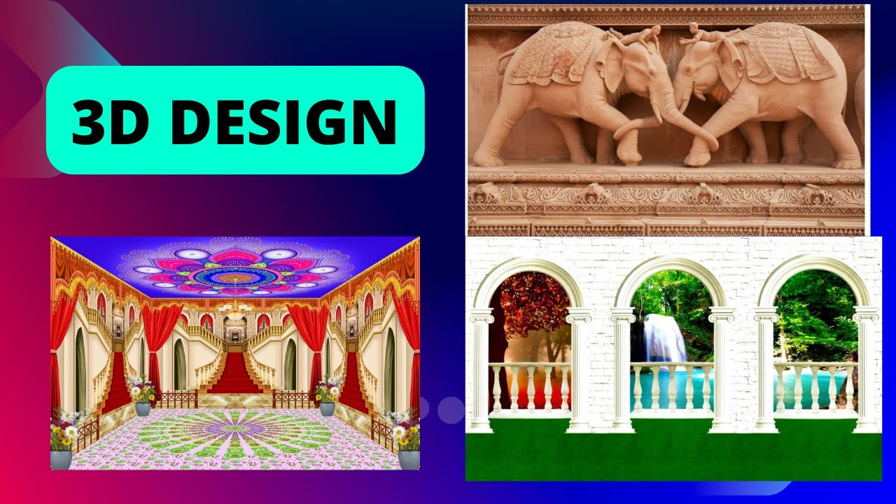 🧐🏝🌈3d parda design II 3D curtain II - YouTube