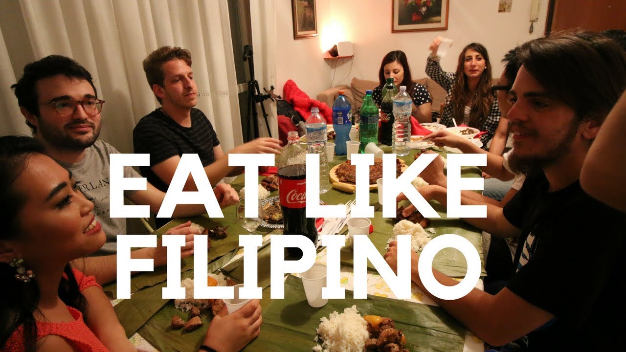 Budol Fight at My Home in Italy (Traditional Filipino Style Meal) - YouTube