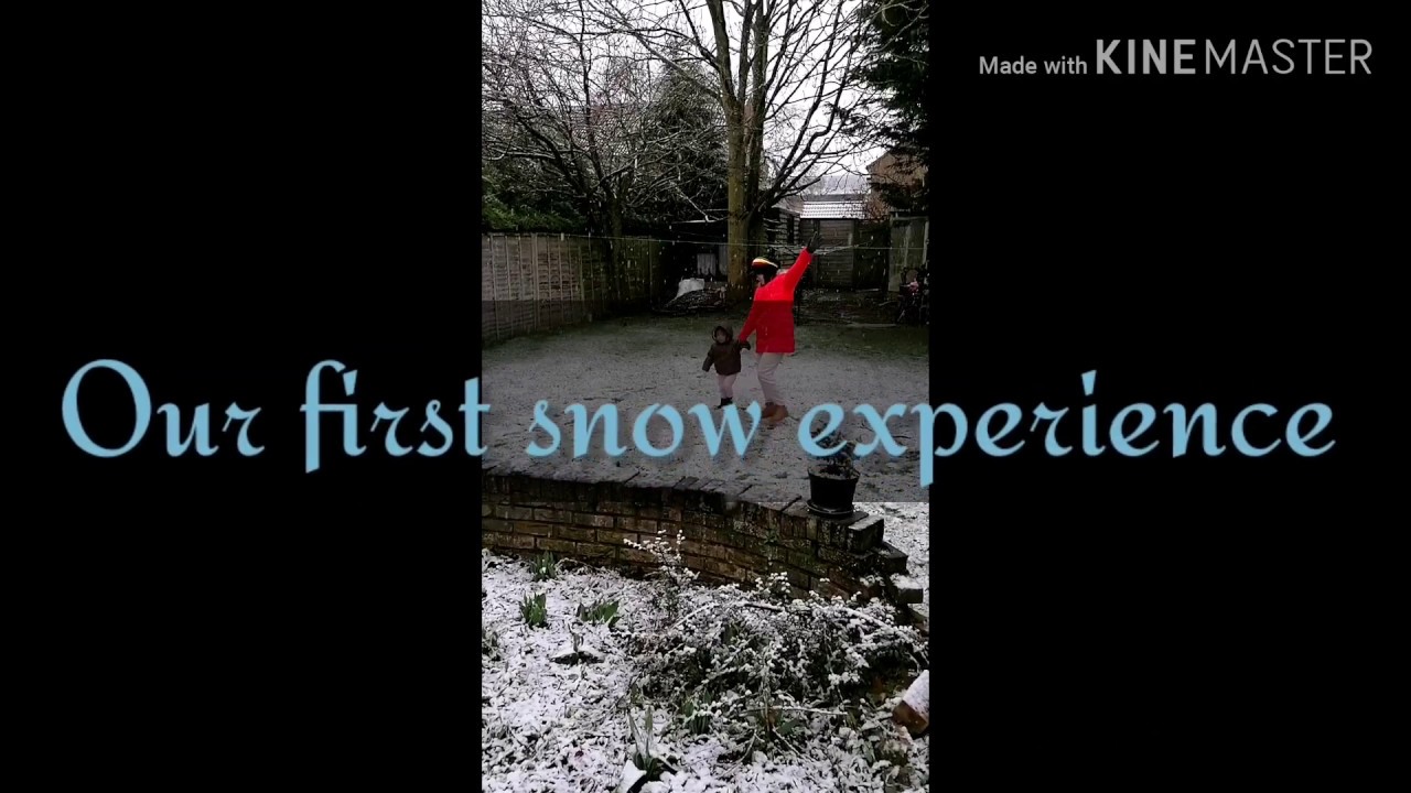 Our very first snow experience - YouTube
