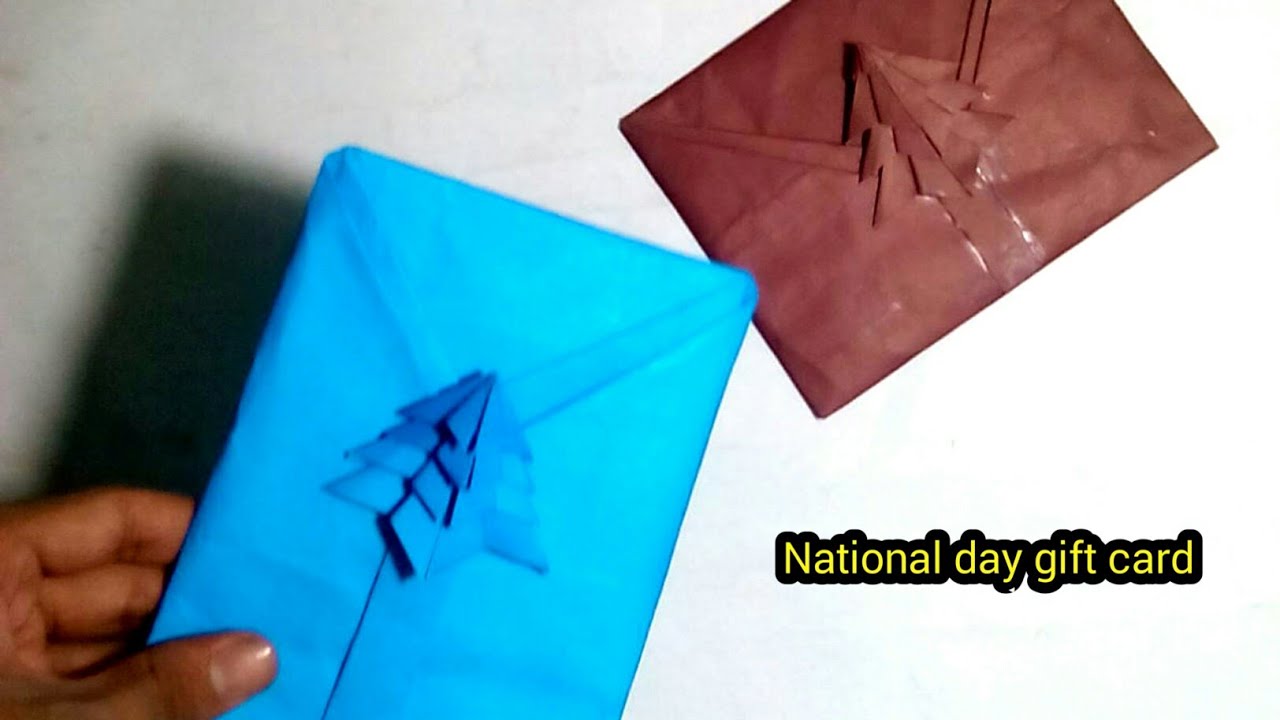 DIY National Gift Card - How to Make Easy Paper National Gift Card ...