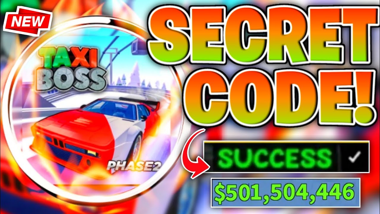 ⚠️NEW!! [CODE] ⚠️ TAXI BOSS CODES JANUARY 2026 || ROBLOX TAXI BOSS ...