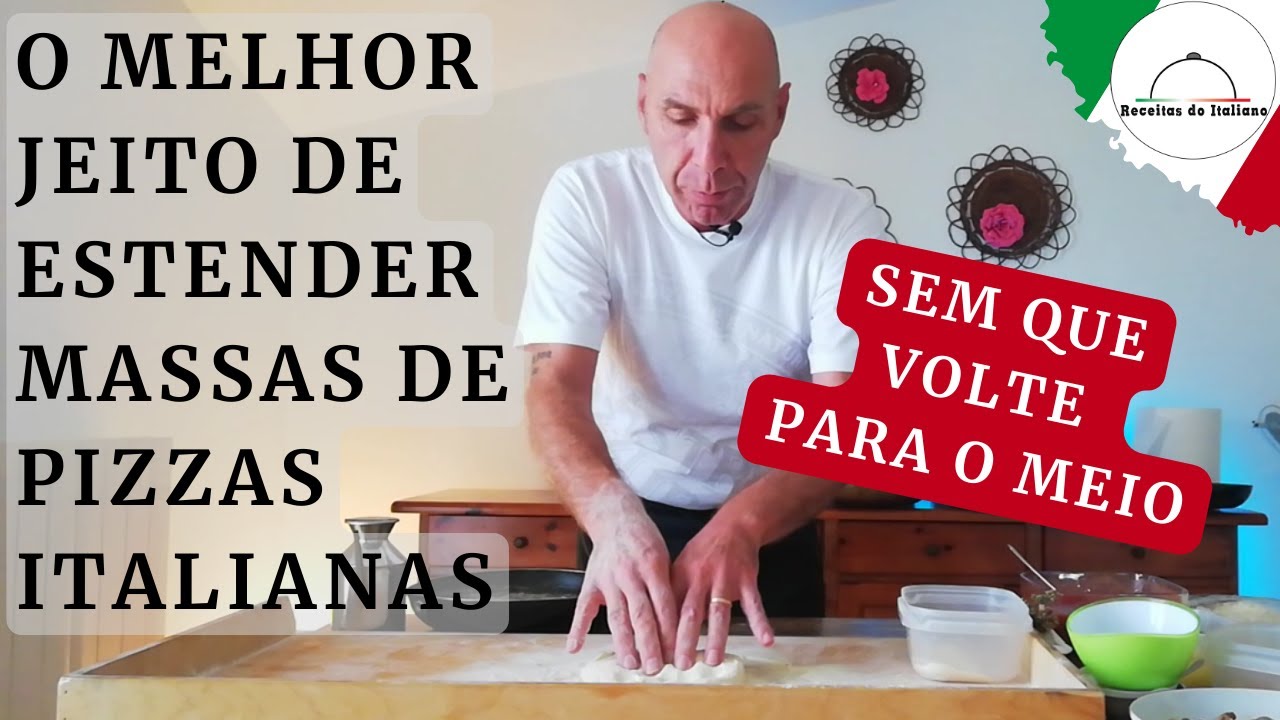 A única maneira de estender a massa sem que volte para o meio é essa ...