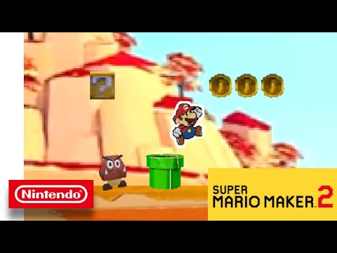 Mario Maker 2- Paper Mario: The Origami King Style - YouTube
