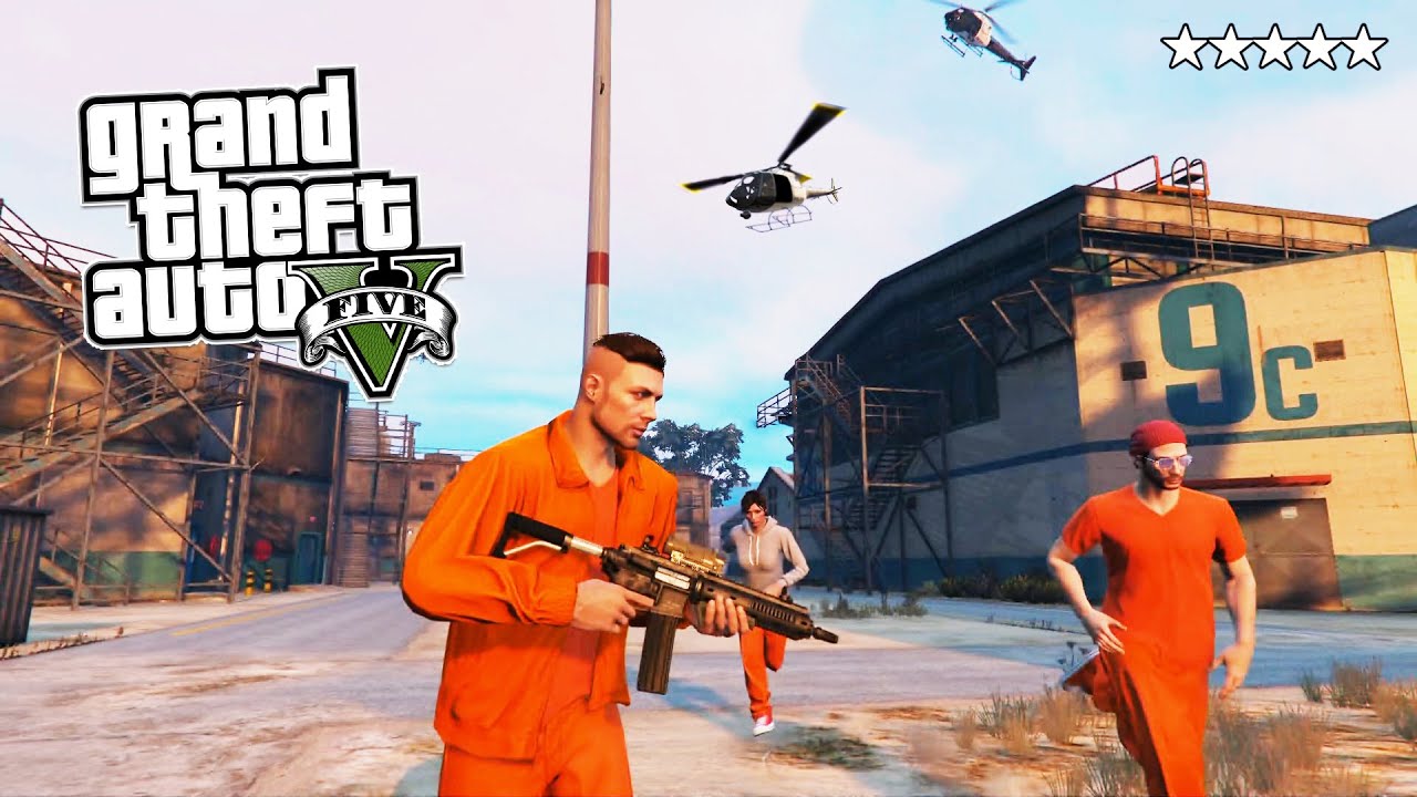 GTA 5 Online PRISON BREAK! 5 Star POLICE Getaway in GTA Online! (GTA 5 ...