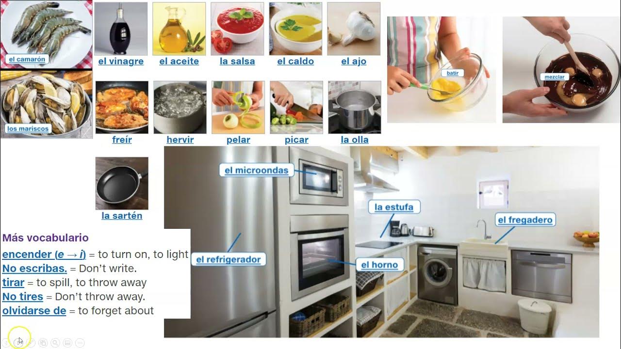 Spanish 2 - Ch. 7A Vocabulario - ¿Cómo se hace la paella? - YouTube