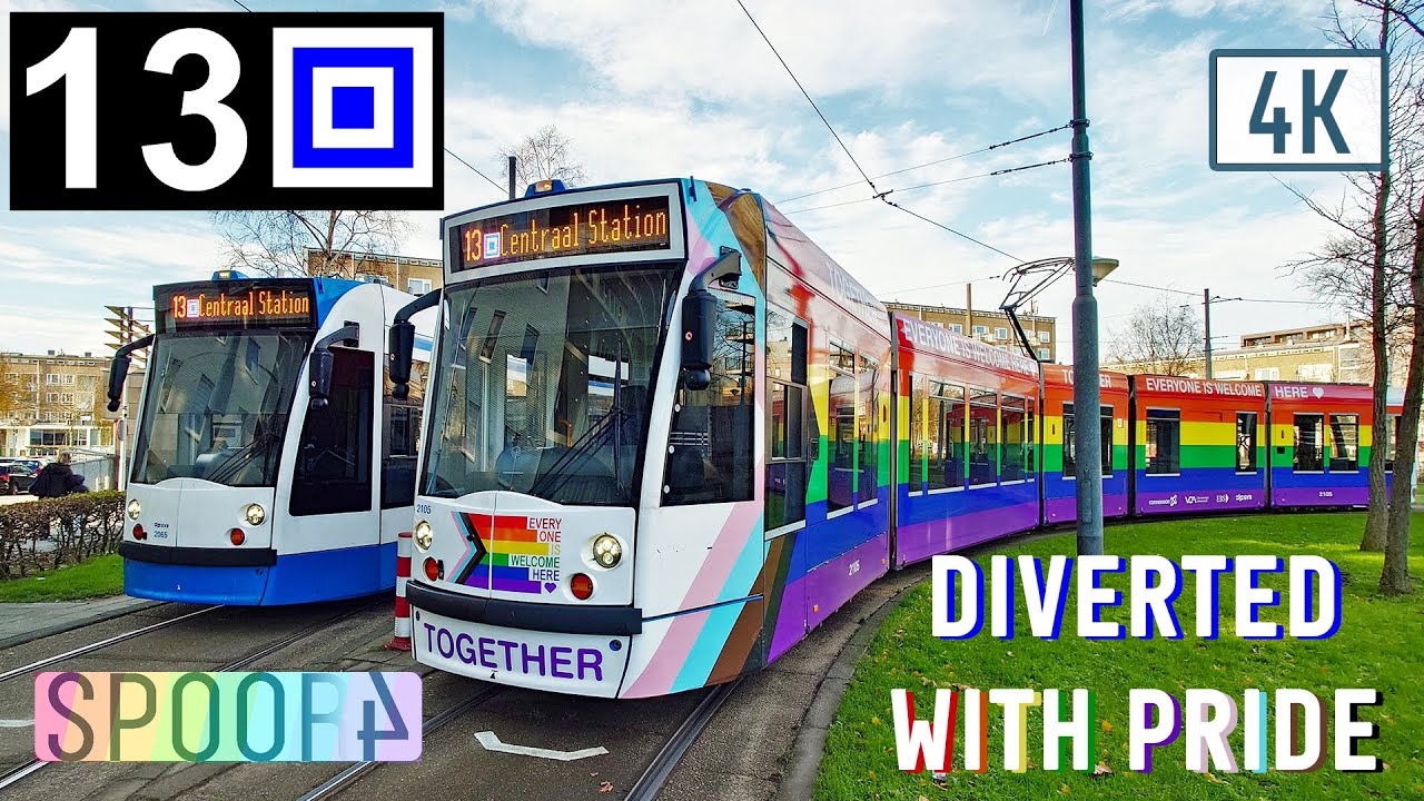 Cabinerit Tram 13 Amsterdam | Lambertus Zijlplein - Centraal Station ...