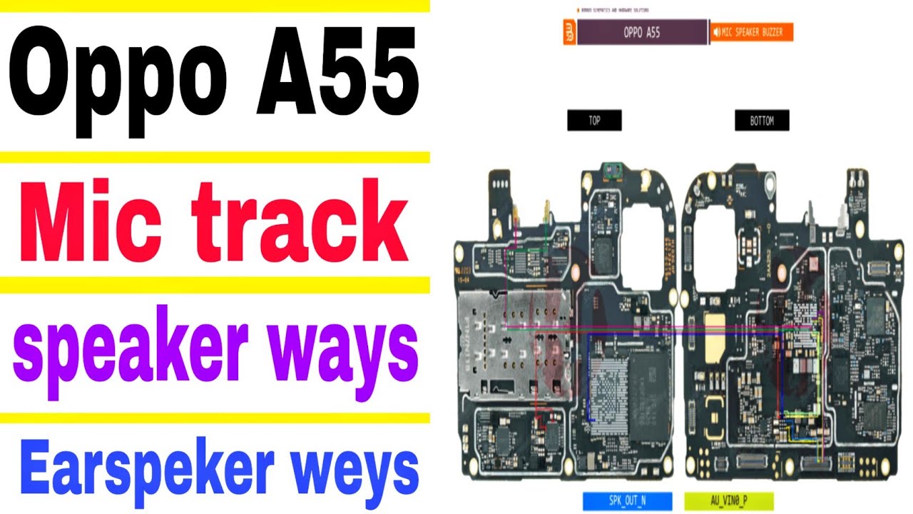 Oppo a55 mic speaker earspeker problem solution// mic track - YouTube