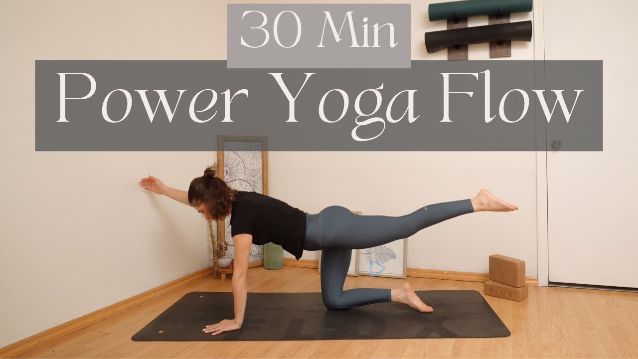 30 Min Vinyasa Yoga Flow | Moderate Power Yoga Flow for Strength and ...