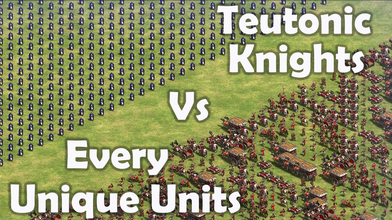 Teutonic Knights Vs Every Unique Units || Age of Empires II Definitive ...