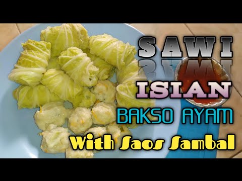 CARA MEMBUAT SAWI ISI DAGING AYAM DI COCOL PAKAI SAOS EMANG PALING ENAK ...