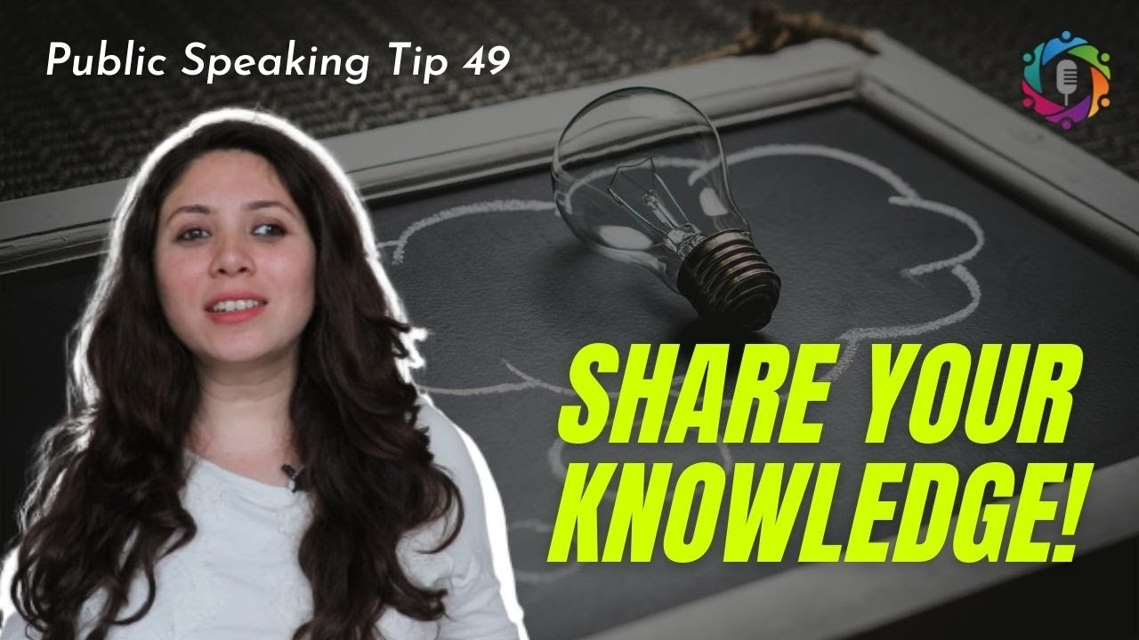 How to do a Knowledge Sharing Session? | Public Speaking Tip 49 ...