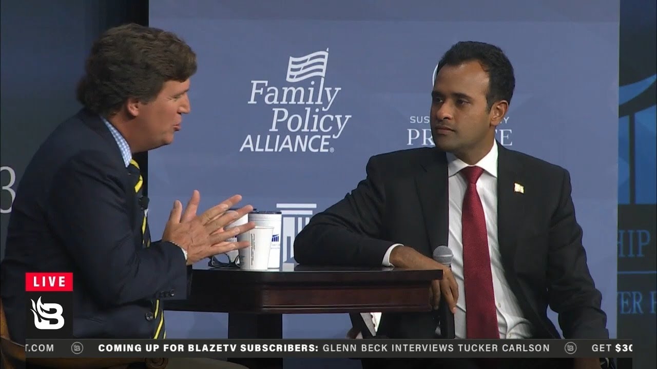 Vivek Ramaswamy & Tucker Carlson: Biden is a Puppet - YouTube