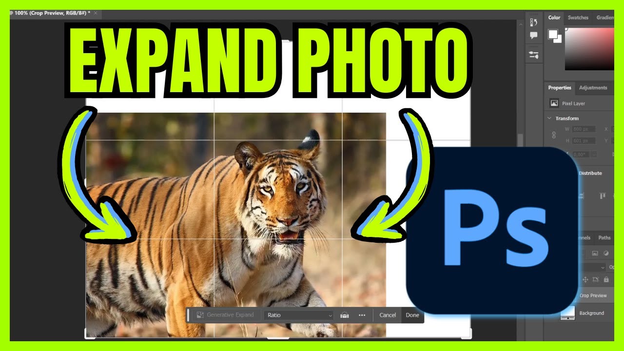 How To EXPAND Photo In Photoshop (Quick & Easy) - YouTube