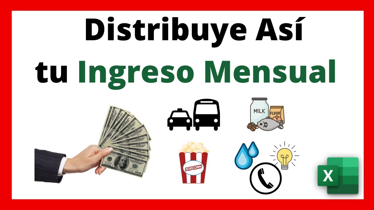 EXCEL | Como Hacer Una Plantilla Para Distribuir Tu Sueldo Mensual ...