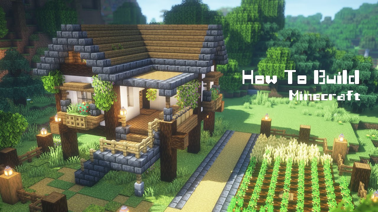 How to build a compact house / minecraft - YouTube
