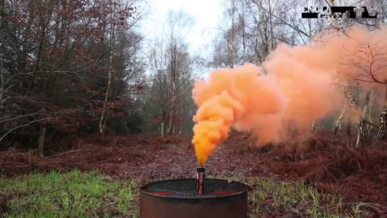 Enola Gaye Orange Wire Pull Smoke Grenade WP40 (Canada) - YouTube