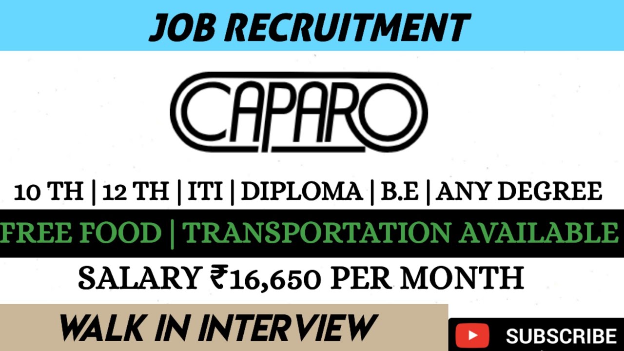 Caparo Engineering India Limited Job Vacancy||Tamilnadu Jobs||Mnc Jobs ...