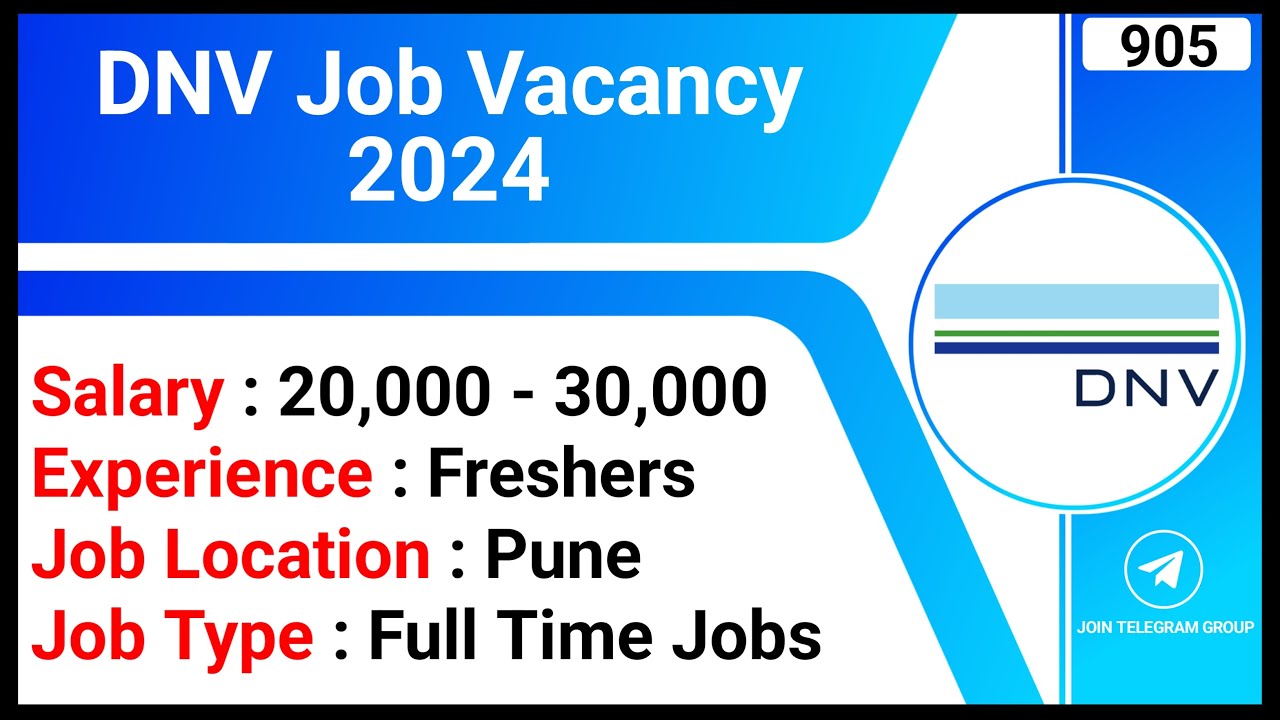 DNV Job Vacancy 2024 | Fresher Jobs | Finance Intern Jobs | Cash ...
