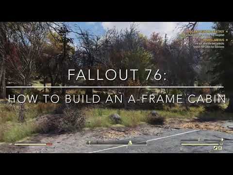 Fallout 76 Build Tutorial: A-Frame Cabin - YouTube