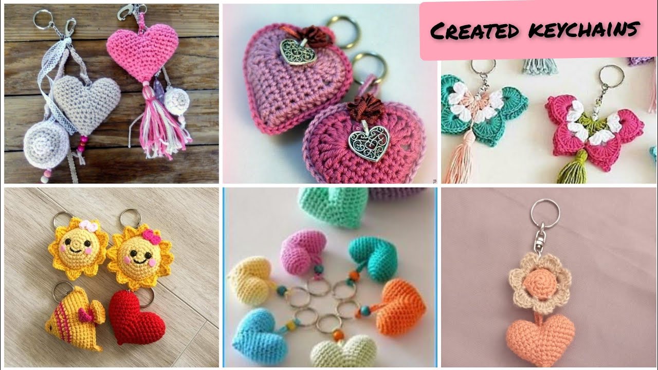 Amazing trending crochet keychains.. cute crochet designs 2022 - YouTube