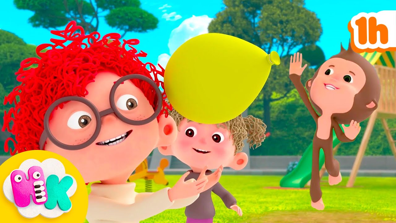 Balloon, Balloon Song 🎈 Funny Songs for Kids | HeyKids Nursery Rhymes ...