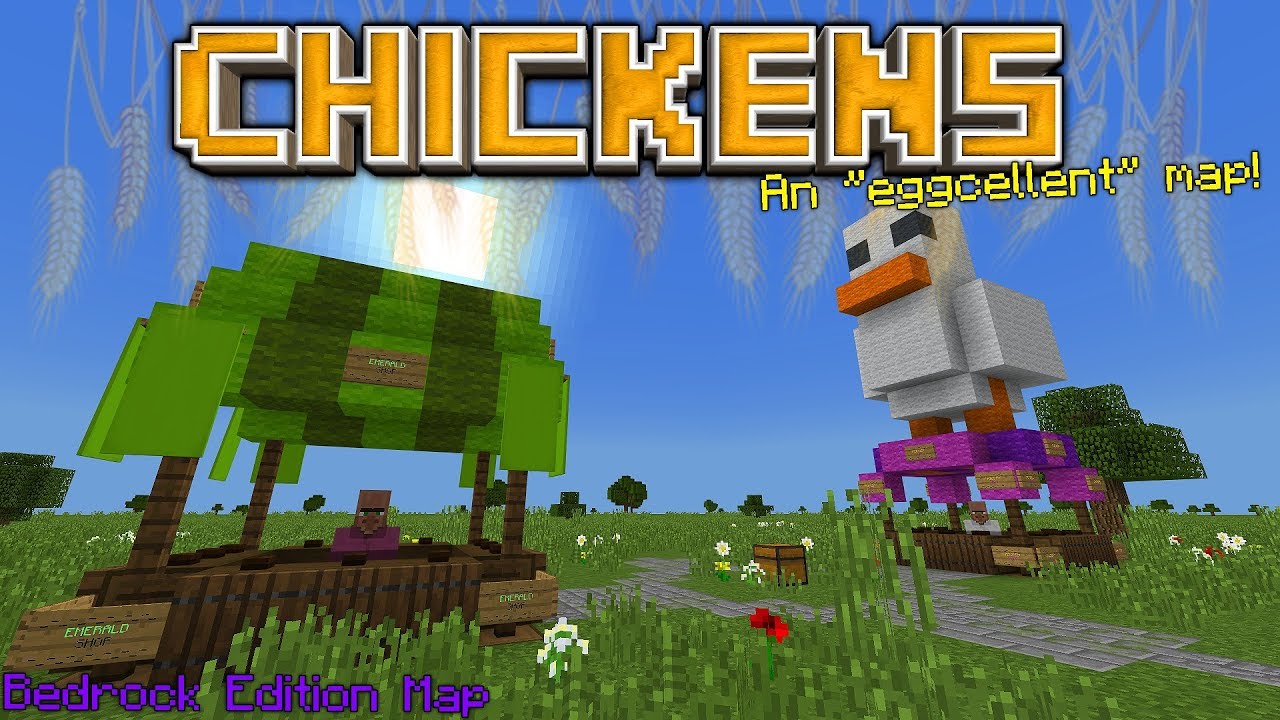 Chickens (Bedrock Edition Map W/Download) - YouTube
