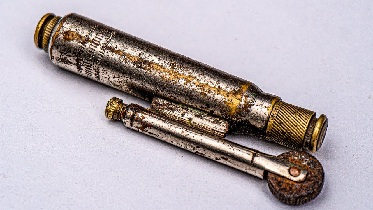 Restoration of a rare antique lighter that went through the World War ...