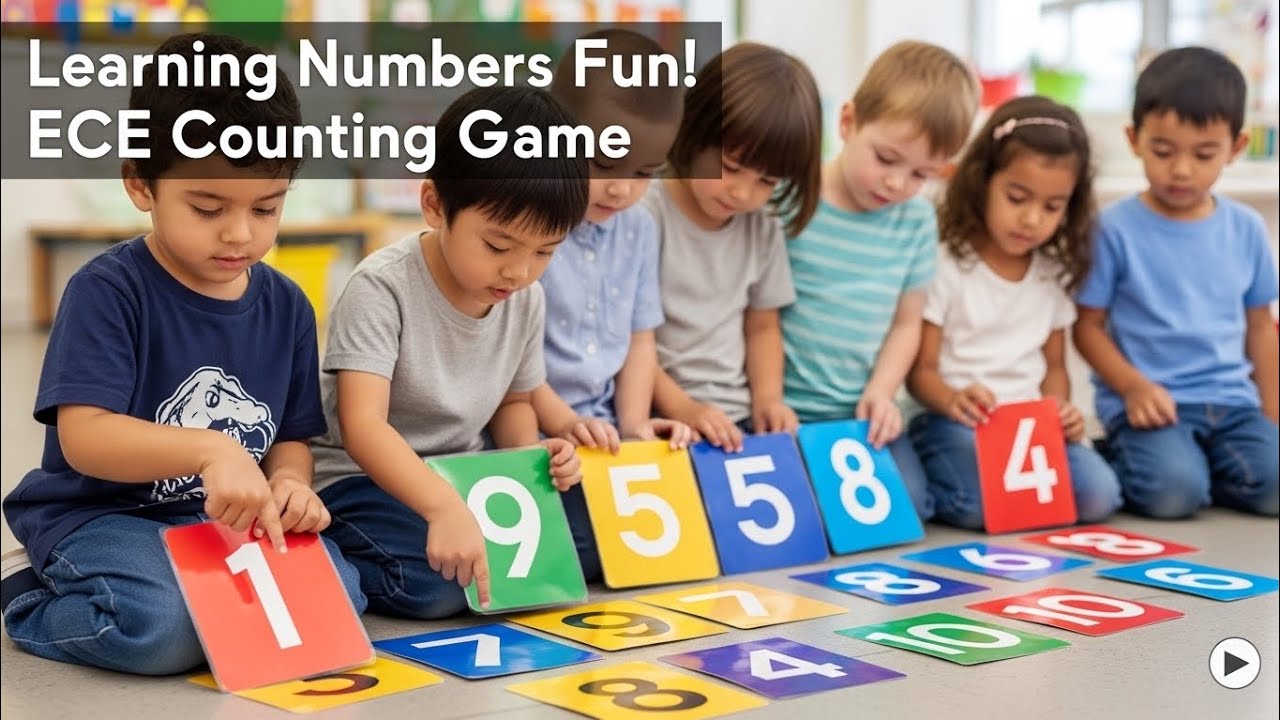 ECE Counting Activity | Kids Arranging Numbers 1 to 10 | Learning ...