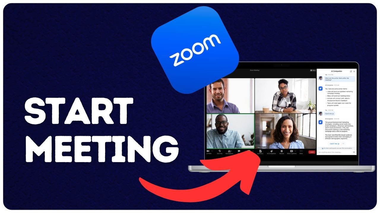How to start meeting on Zoom? - YouTube