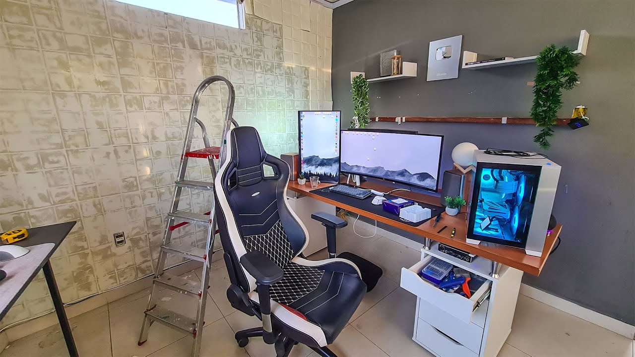 DESMONTEI TODO O CENÁRIO DO MEU SETUP! - Reformando o SETUP #1 - YouTube