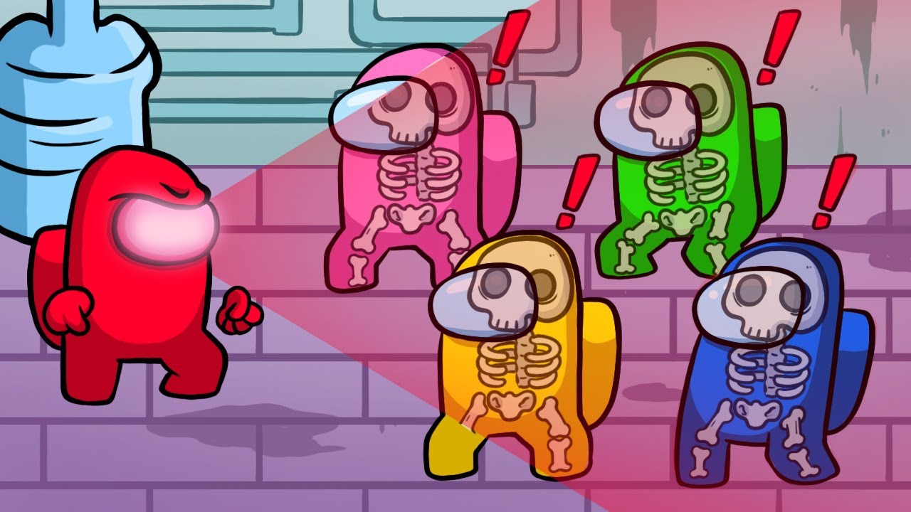 Among Us But Imposter Has Laser Eyes - YouTube